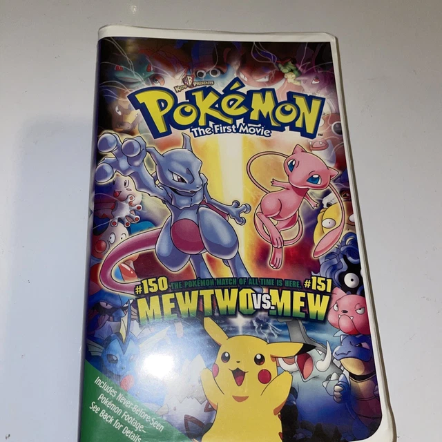 POKÉMON THE FIRST Movie: Mewtwo Strikes Back (VHS, 2000, Clamshell) $8. ...