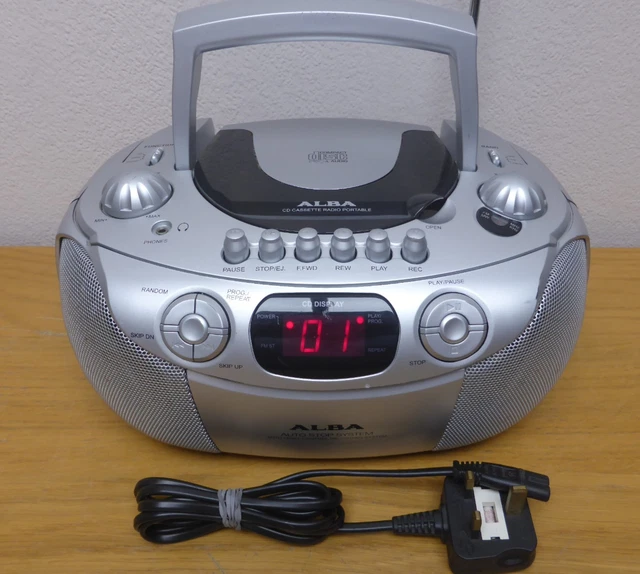 ALBA CX570 CD FM/MW Radio Cassette Recorder CD Player Portable Stereo ...