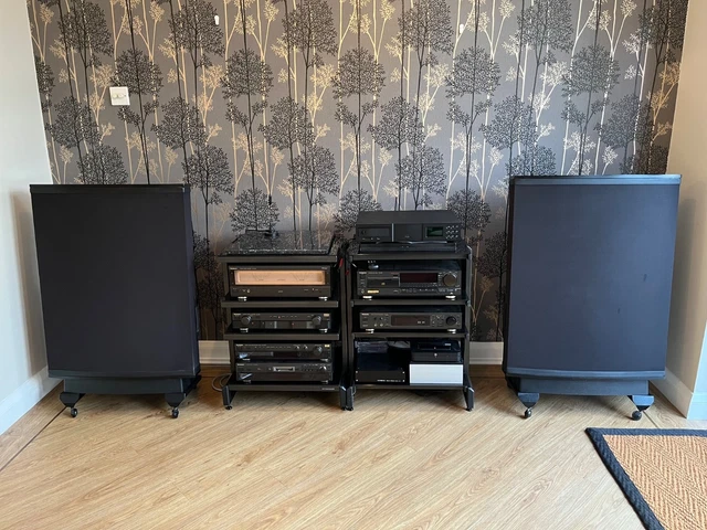 QUAD PRO-63 ELECTROSTATIC Loudspeakers. With Stands. Serviced By Quad ...