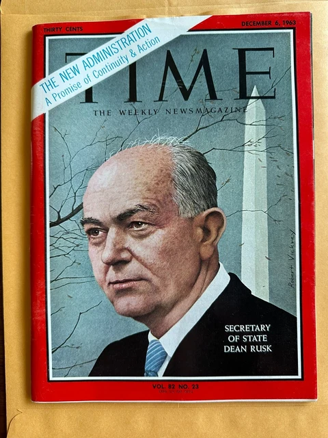 TIME MAGAZINE DEC. 6, 1963 - The New Johnson Administration - Kennedy ...