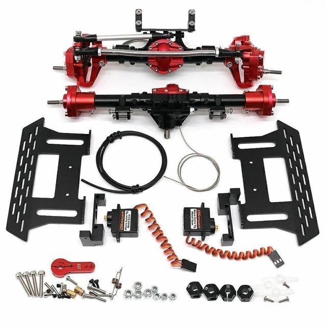 FÜR 1/10 AXIAL SCX10 I II III 90046 90047 EK RC Car Upgrade Full Metal ...