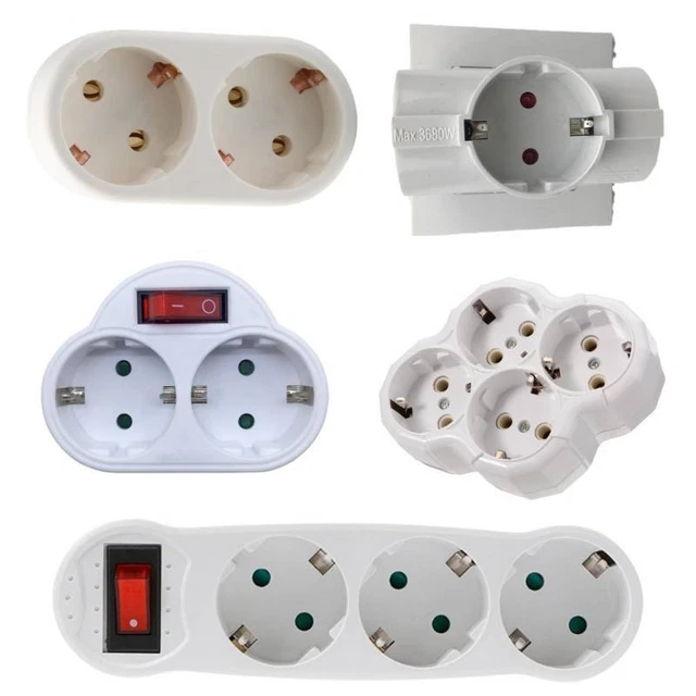 PRISE DE PRISE prise multiple prise Euro prises multiples -2 3 4 fois ...
