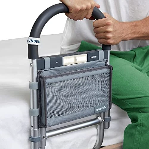 BED RAILS FOR Elderly Adults Safety - with Motion Light & Storage ...