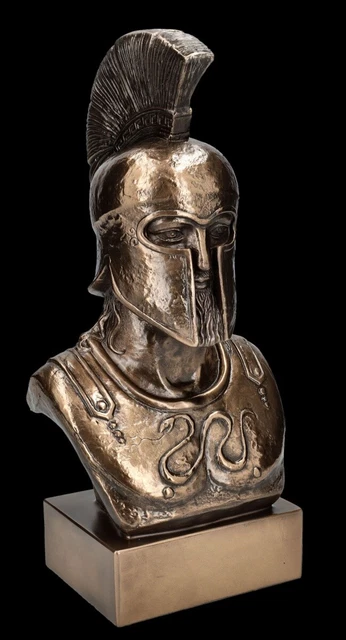 SPARTIATES BUSTE AVEC Casque - Mythologie Grecque Ancien Sparta 31cm ...