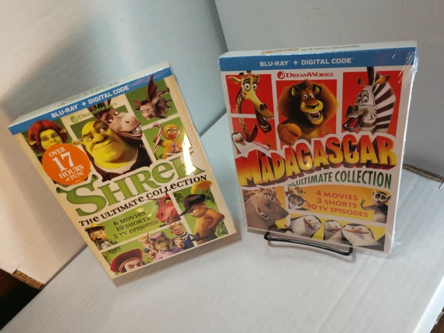 SHREK + MADAGASCAR Ultimate Collection (Blu-ray+Digital) NEW-Box ...
