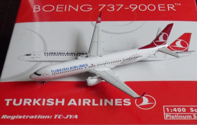 TURKISH AIRLINES BOEING 737-900ER Reg: TC-JYA Phoenix scale 1:400 rare ...