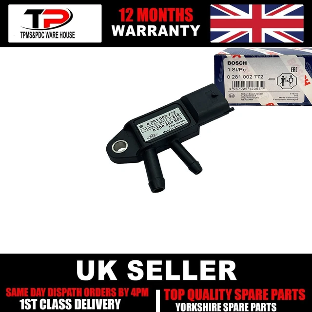 DPF EXHAUST PRESSURE SENSOR FOR NISSAN RENAULT 1.5 1.6 dCi VAUXHALL ...