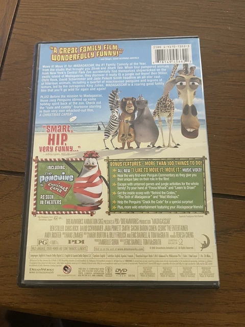 MADAGASCAR (DVD, 2005 Widescreen) Ben Stiller Chris Rock A5 $8.74 ...