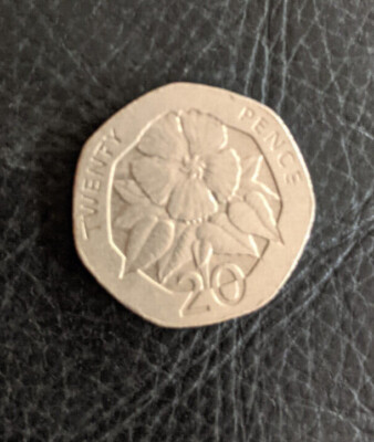 2006 - ST Helena & Ascension - Flower Design 20p - Twenty Pence Coin. £ ...