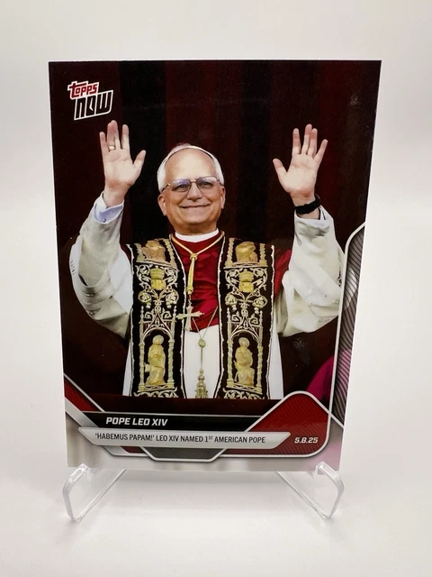 POPE LEO XIV Topps Trading Card 2025 - Papst Topps Now EUR 5,00 ...