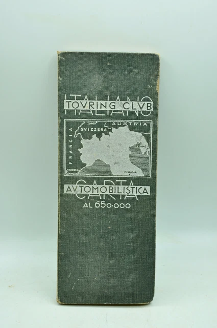 ANTIQUE CAR MAP Touring Club Northern Italy Guide Plan Collection £12. ...