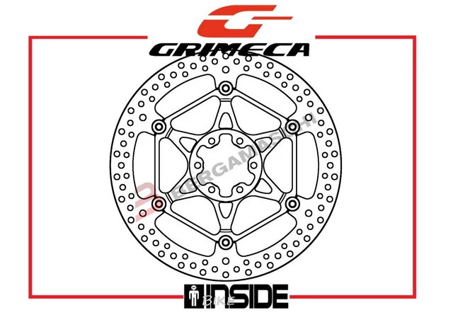 GRIMECA DR443FTA DISCO Freno Anteriore Aprilia Tuono V4 R Aprc 1000 ...