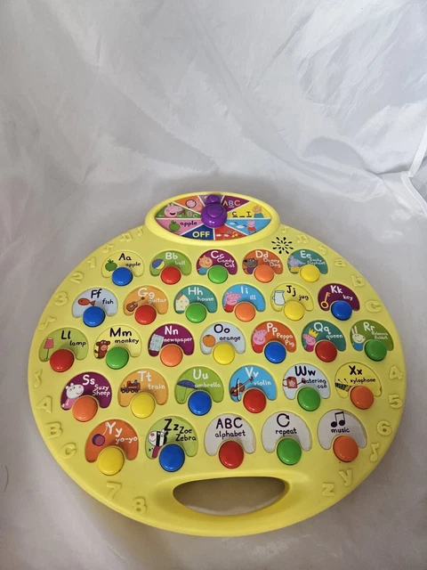 PEPPA PIG ALPHABET Phonics Pad Tablet Learning Toy With Sounds Fwo ...