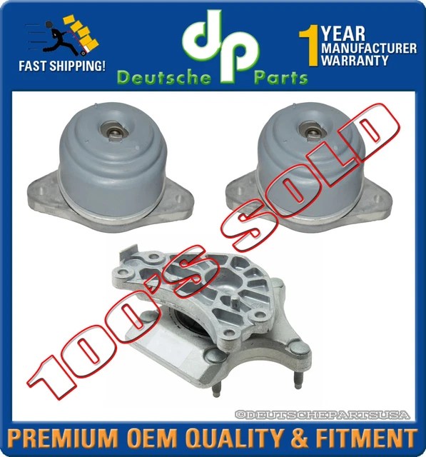 MERCEDES W210 E300 E 300 Engine Motor Transmission Mount Mounts Set ...