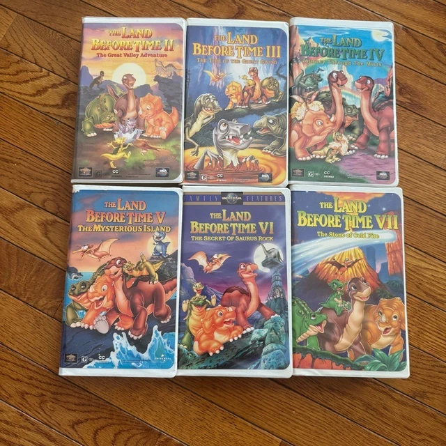 THE LAND BEFORE Time VHS Collection Set of 6 Excellent Collection ...