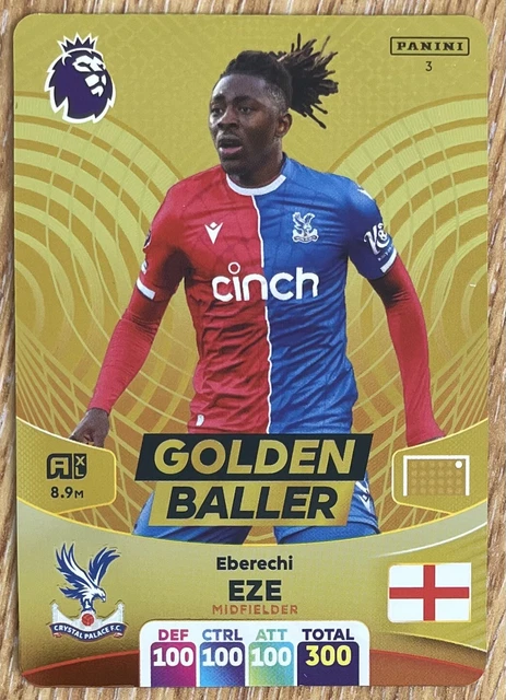 PANINI PREMIER LEAGUE Adrenalyn 2024 23 24 Eberechi Eze Golden Baller ...