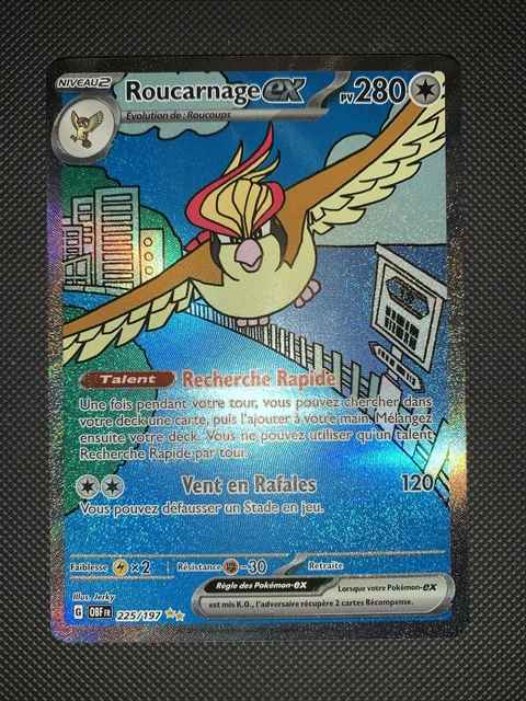 CARTE POKÉMON ROUCARNAGE Ex Alt 225/197 EV3 Flammes Obsidiennes ...