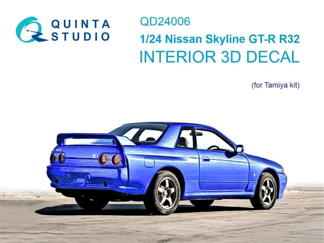 1:24 NISSAN SKYLINE GT-R R32 3D-Printed & colored Interior (Tam) Quinta ...