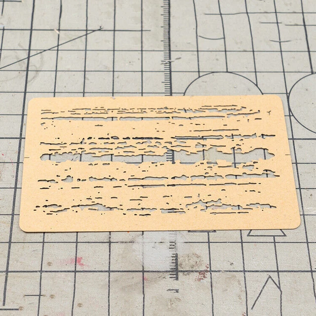 FOR 1/24 1/48 1/35 Scale Model Chipping Effects Airbrush Stencils Kraft ...