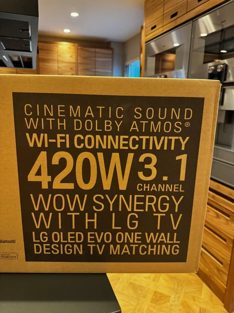 BNIB - LG USG10TY 3.1 Dolby Atmos Wireless Sound Bar & Sub RRP £999 £ ...