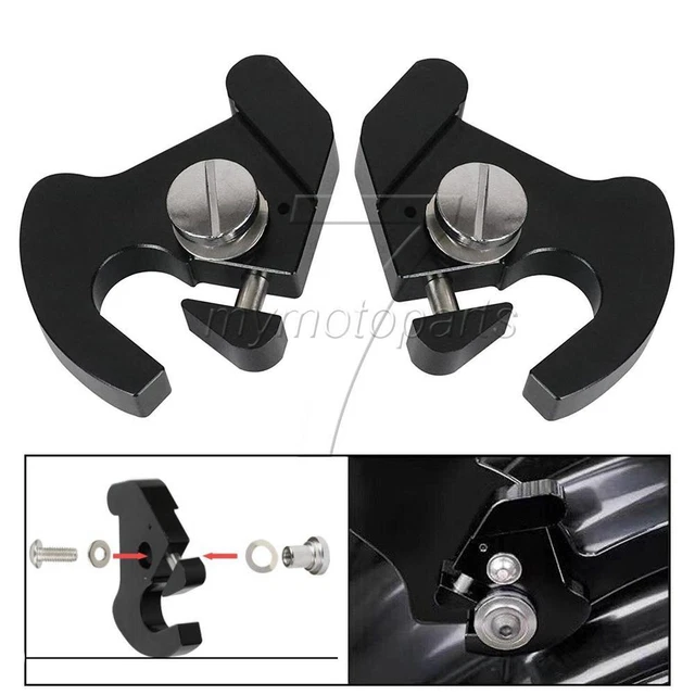 DETACHABLE ROTARY SISSY Bar Luggage Rack Docking Latch Lock Kit for ...