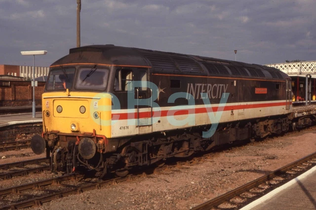 35MM RAILWAY SLIDE of Class 47 47676 @ Lincoln Copyright to Buyer £4.99 ...