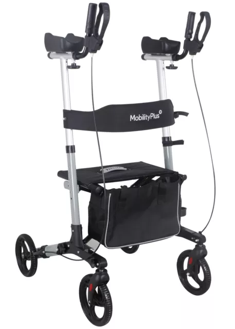 NEW MOBILITYPLUS+ UPRIGHT Rollator Mobility Walker Lightweight with Arm ...