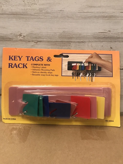 VINTAGE KEY TAGS & Rack with Marking Labels Original Packaging $21.00 ...