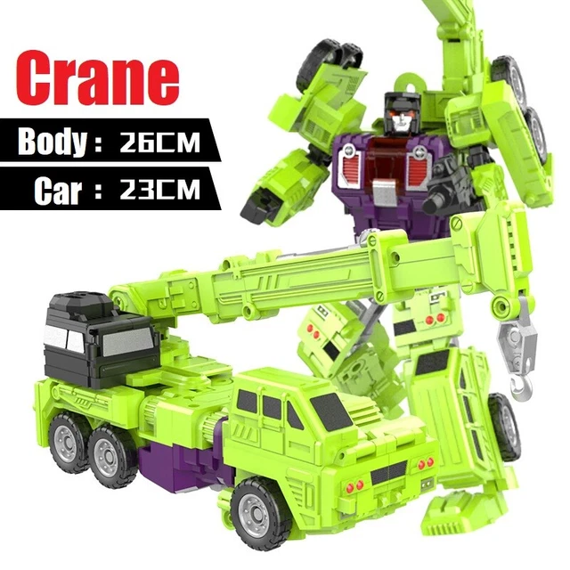 TRANSFORMER 26CM CRANE Combiner Action Figures Engineering Devastator ...