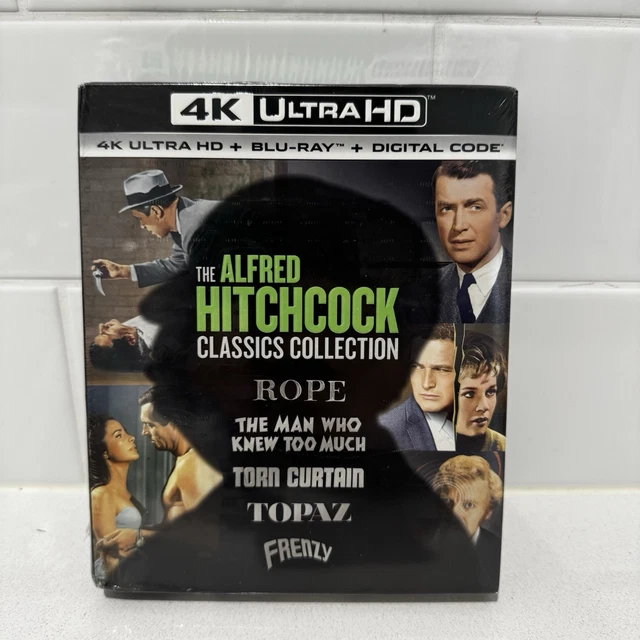 THE ALFRED HITCHCOCK Classics Collection [New 4K UHD Blu-ray] With Blu ...