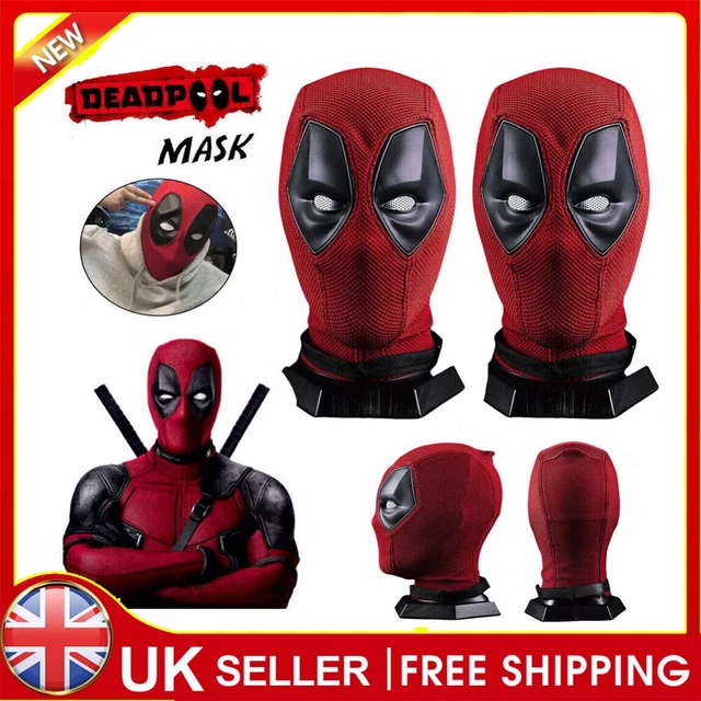 UK COSPLAY DELUXE Deadpool Full Face Mask Halloween Party Prop Costume ...