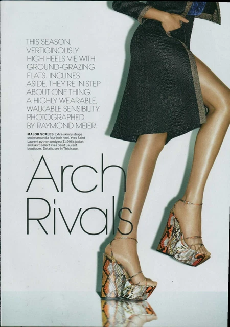 FOOTWEAR MAGAZINE PRINT Ad Advert Sexy Women long legs high heels shoes ...
