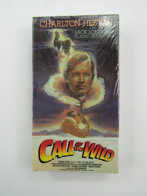 VTG CALL OF the Wild VHS Charlton Heston in Jack Londons Classic Sealed ...