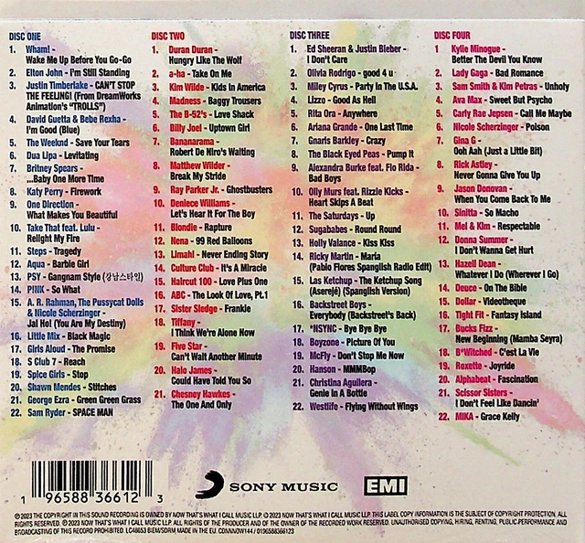 NOW THATS WHAT I Call Pop Gold -Ultimate Party 4-CD -NEW (Wham/Kylie/Ed ...