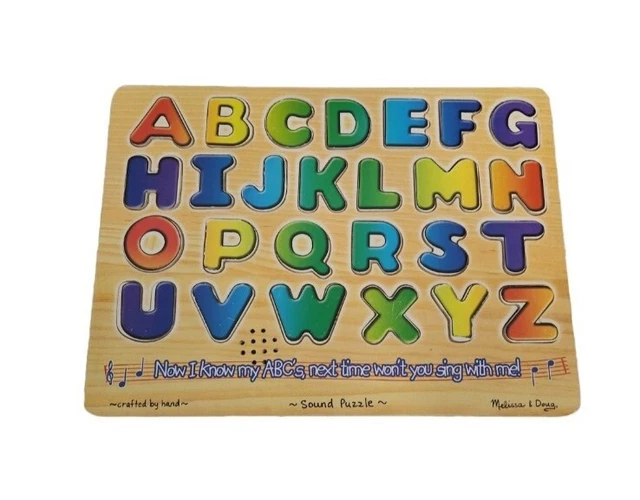 3 KIDS WOODEN Learning Number, Sounds, And Letters Puzzles Bundle #Q002 ...