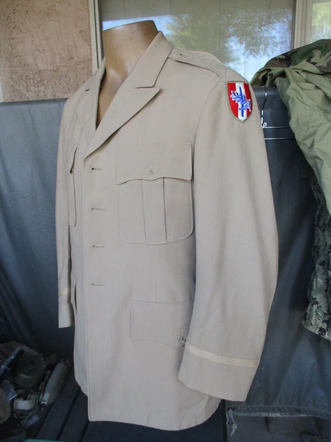 WWII, KOREAN WAR US Army Tropical Worsted, TW Wool Officer Dress Jacket ...