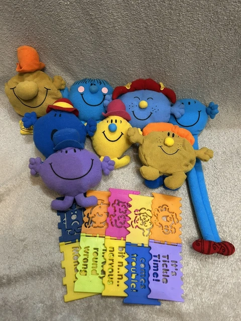 VINTAGE MR MEN Little Miss Plush Bundle x 8 McDonald's Toys 1999-2001 ...