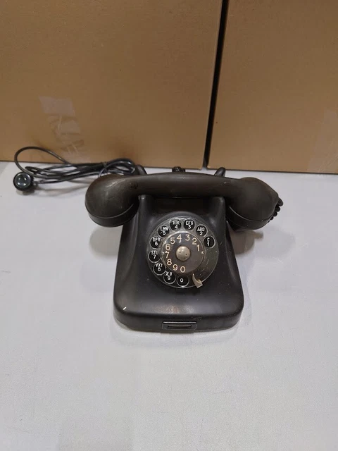 VINTAGE ROTARY DIAL Telephone - Working, Signs of Use, No Accessories £ ...