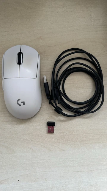 LOGITECH G PRO X Superlight Wireless Gaming Mouse White Boxed with USB ...