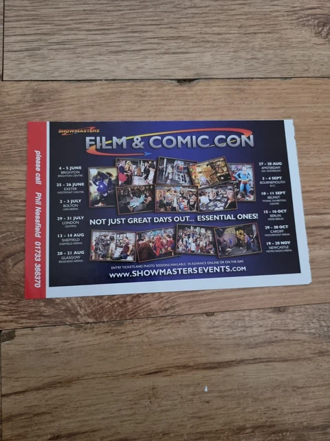 TNEWM30 ADVERT 5X8 Showmasters: Film & Comic Con £5.99 - PicClick UK