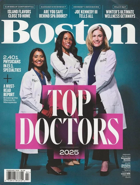 (NEW) BOSTON MAGAZINE February 2025 TOP DOCTORS 2401 in 81 Specialties ...