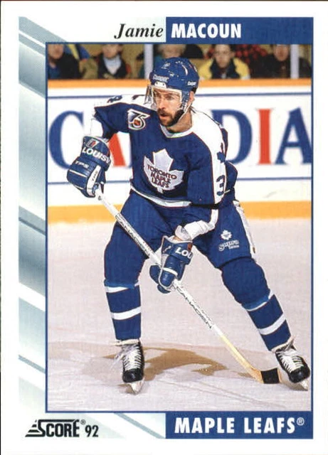 1992-93 SCORE MAPLE Leafs carte de hockey #88 Jamie Macoun EUR 1,62 ...