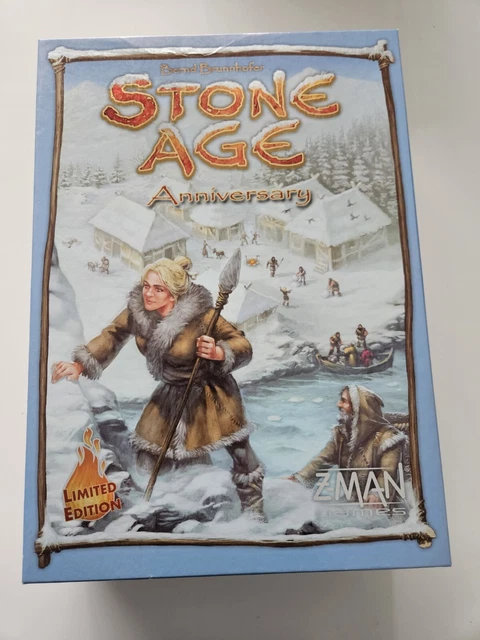 STONE AGE ANNIVERSARY Limited Edition Board Game Z-Man Collector $190. ...