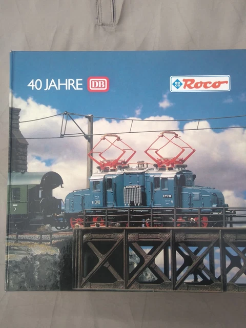 ROCO HO E71 blue electric loco 40 Years/Jahre DB train set with coaches ...