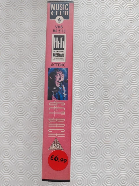 PAUL MCCARTNEY - Get Back - VHS £2.00 - PicClick UK