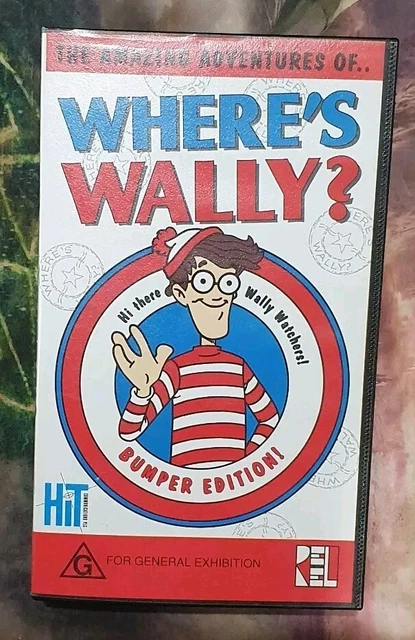 WHERE'S WALLY BUMPER Edition VHS Video Cassette 1992 Free Postage $19. ...