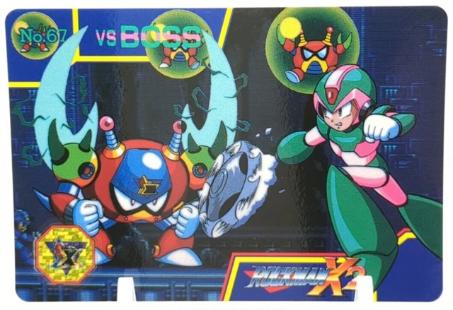 MEGA MAN X Bubble Crab No.67 Mega Man X2 ROCK Card 1994 CAPCOM TCG ...