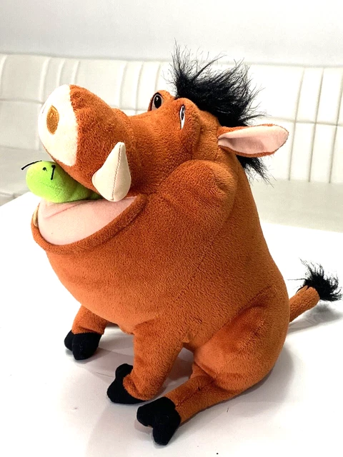 DISNEY TALKING BURPING Farting Pumbaa Warthog Lion King Plush Stuffed ...
