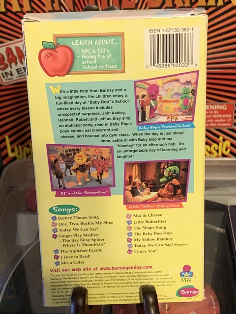 BARNEY LETS PLAY School VHS VIDEO 1999 Actimates Compatible EUR 15,06 ...