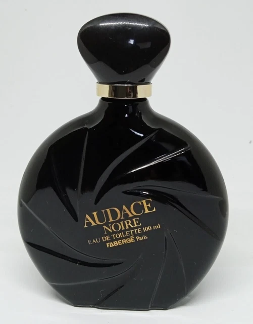 FLACON EAU DE Toilette Vide Vintage 100ml Audace Noire Fabergé ...